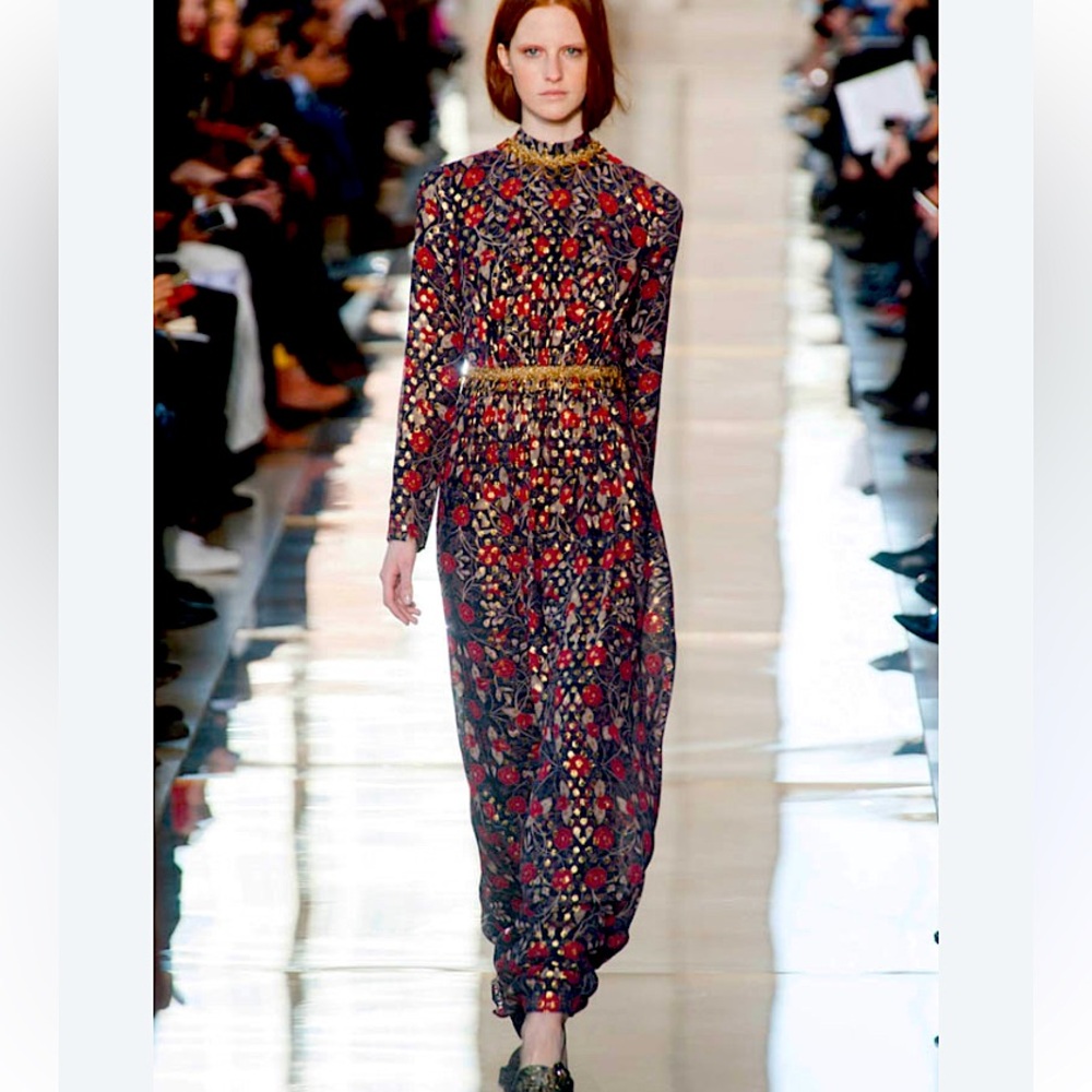 Tory Burch Runway Metallic Maxi Dress - Gem